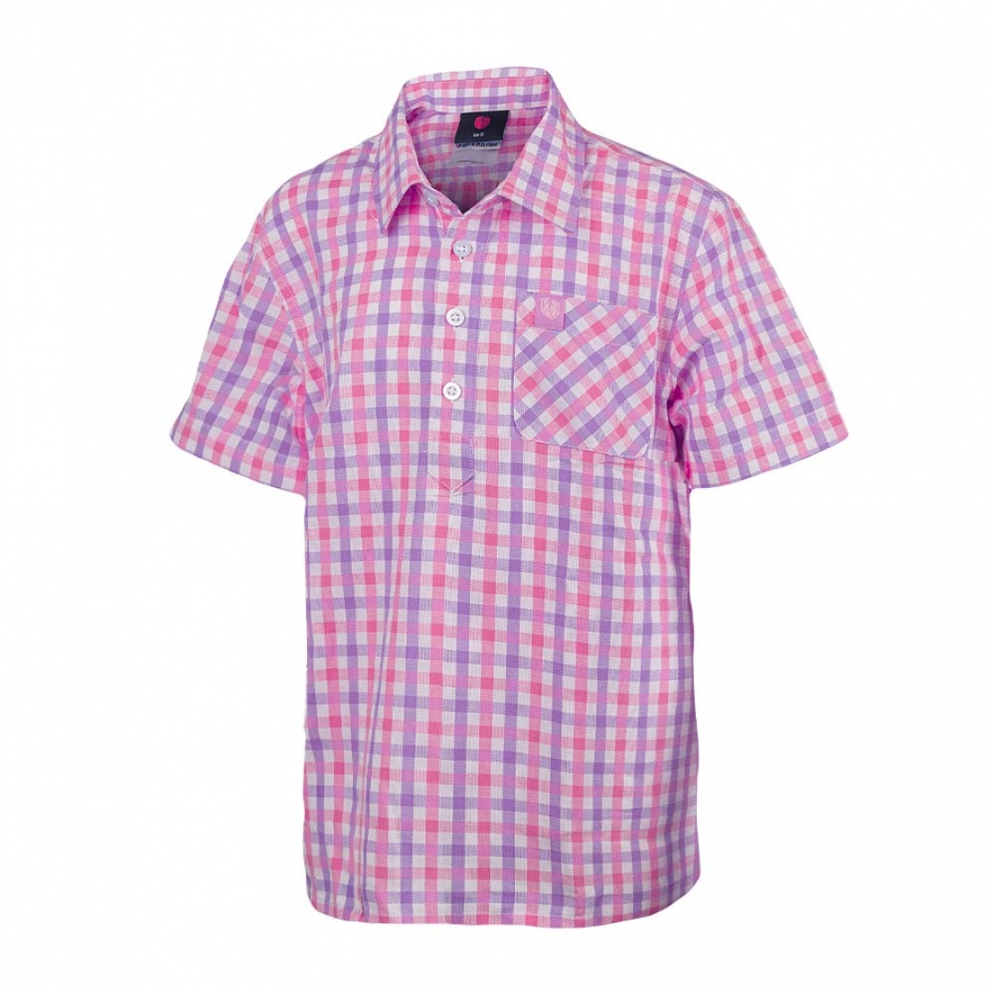 Kid's CheckKid Shirt - Original Navy and Original Fuchsia - Stoney ...