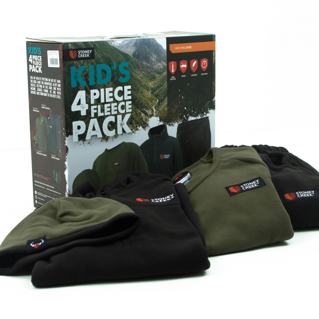 Kids 4 Piece Fleece Pack | Stoney Creek Outdoors